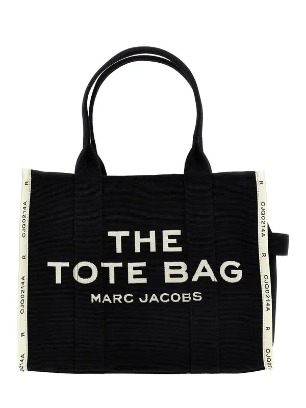 Marc Jacobs Traveler Tote Shopping Bag - White/black
