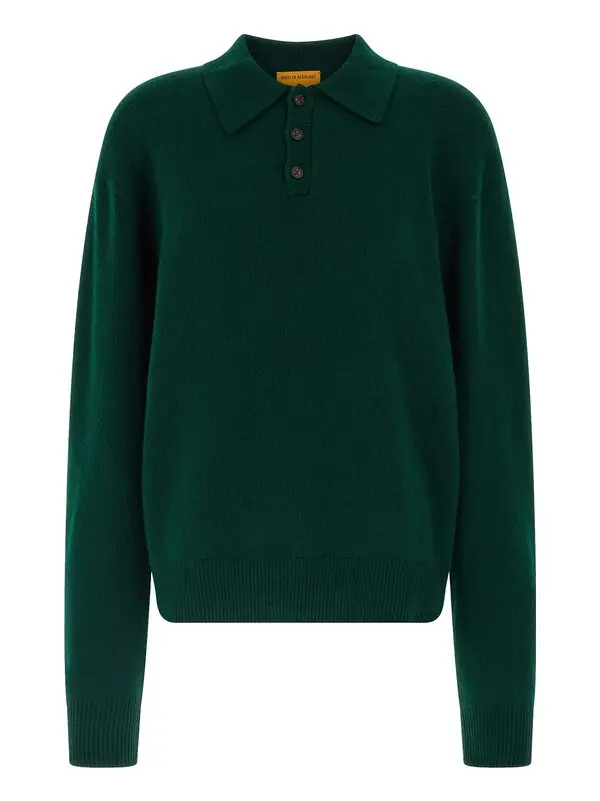 Guest In Residence Allday Cashmere Polo Shirt - Green