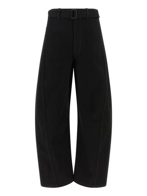 LEMAIRE Twisted Belted Denim Jeans - Black