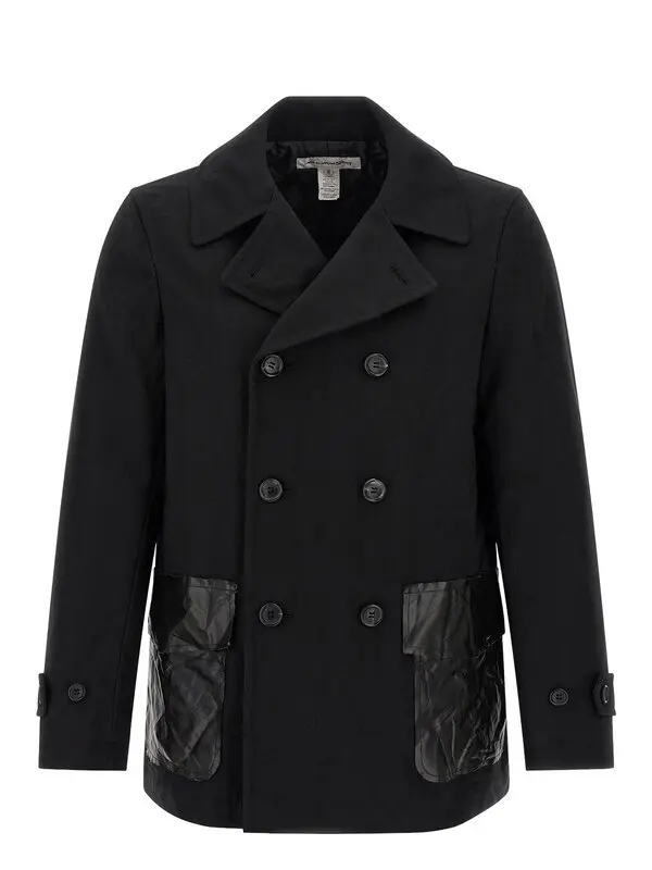 Comme Des Garçons Double-breasted Caban - Black