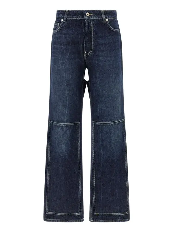 JEAN PAUL GAULTIER Cut-out Denim Jeans - Blue