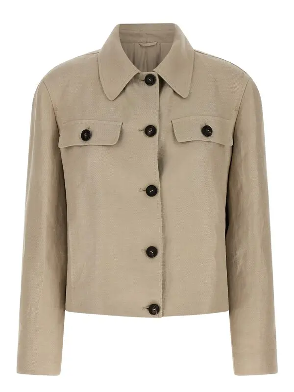 Brunello Cucinelli Linen Blazer - Beige
