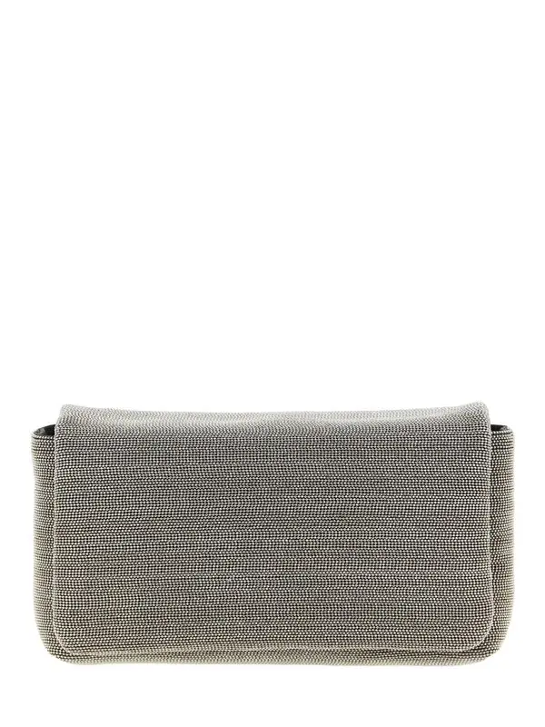 Brunello Cucinelli Monile Crossbody Bag - Silver
