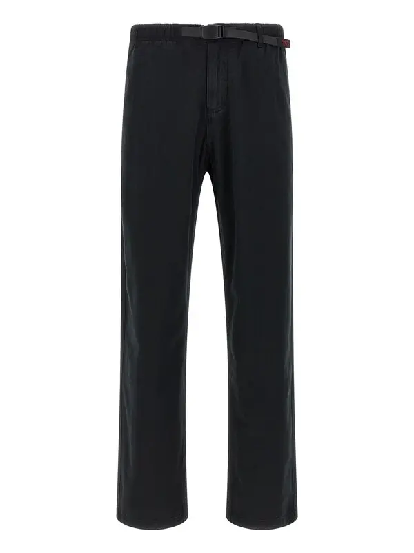 Gramicci Wide Leg Organic Cotton Twill Trousers - Black