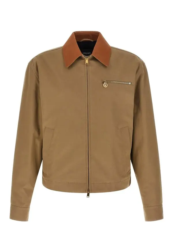 Versace Canvas Jacket - Beige