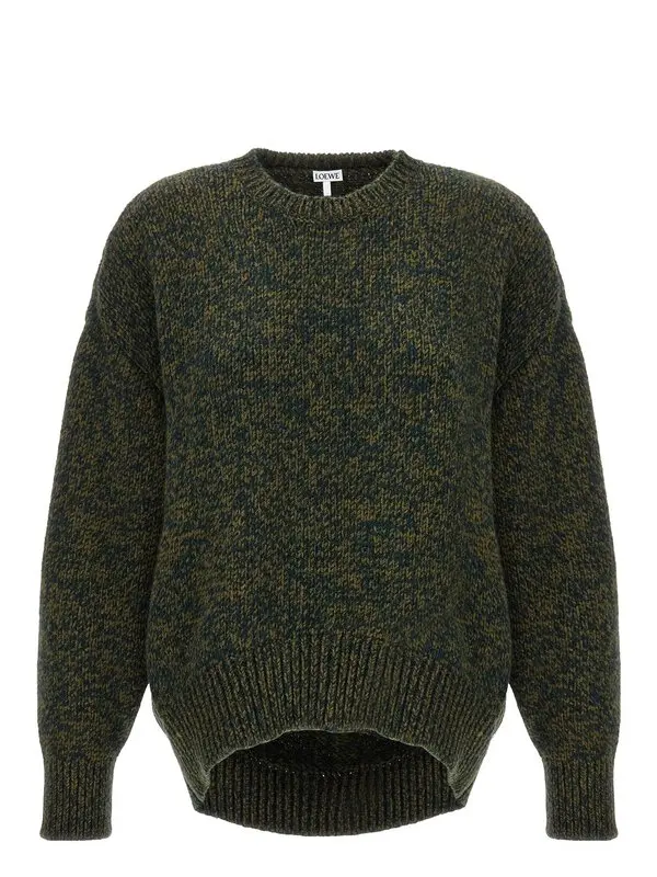 Loewe Double Neck Sweater - Green