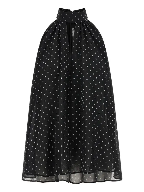 ROTATE BY BIRGER CHRISTENSEN Halterneck Bow Top - Black