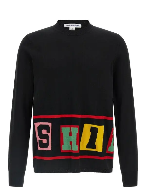 Comme Des Garçons Intarsia Sweater - Black