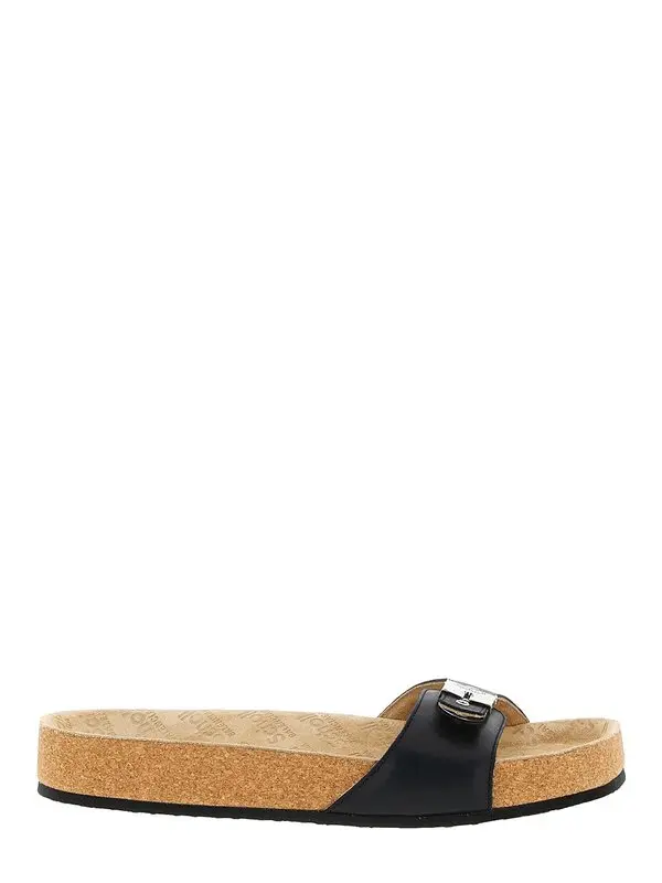 Balenciaga X Scholl Calf Leather Sandals - Black