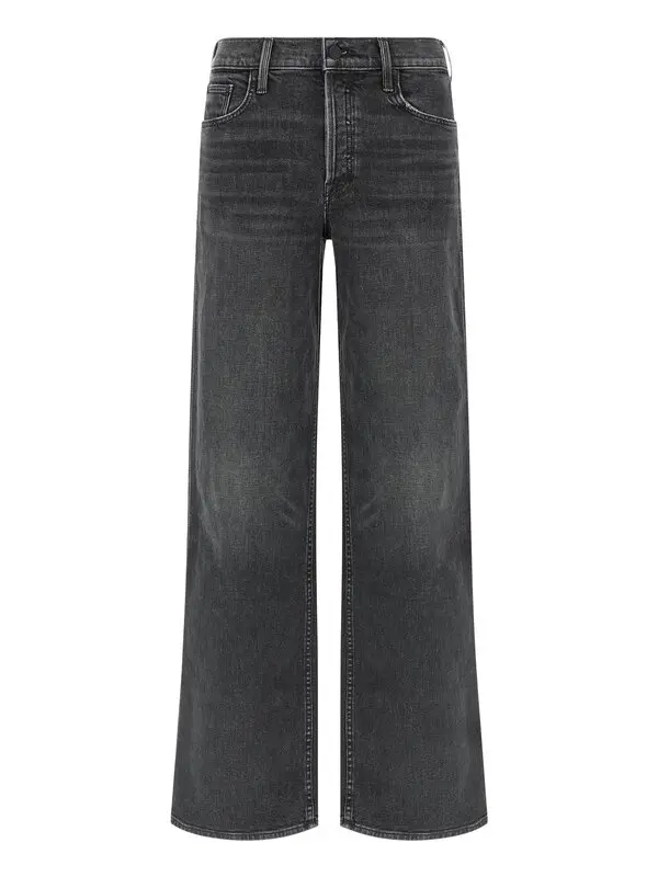 MOTHER The Smoothie Sneak Jeans - Black