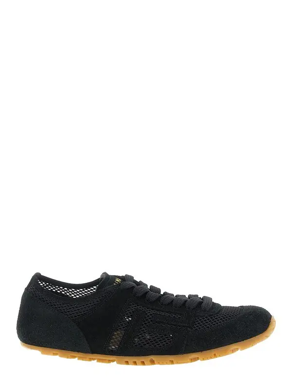 Balmain Racer 45 Suede And Mesh Sneakers - Black