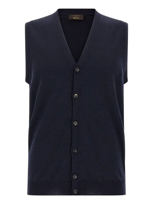 ZANONE Flexwool Vest - Blue