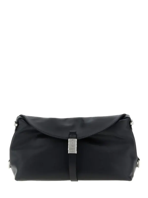 Pinko Saddle Baguette' Shoulder Bag - Black