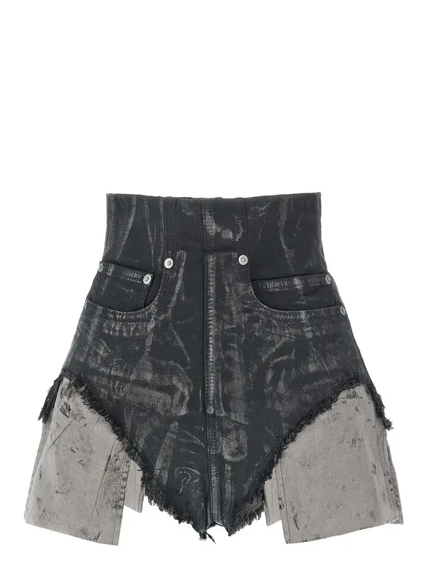 Rick Owens Dirt Cutoffs' Shorts - Brown