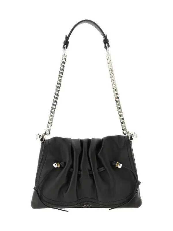 Isabel Marant Étoile Bolton Leather Shoulder Bag - Black
