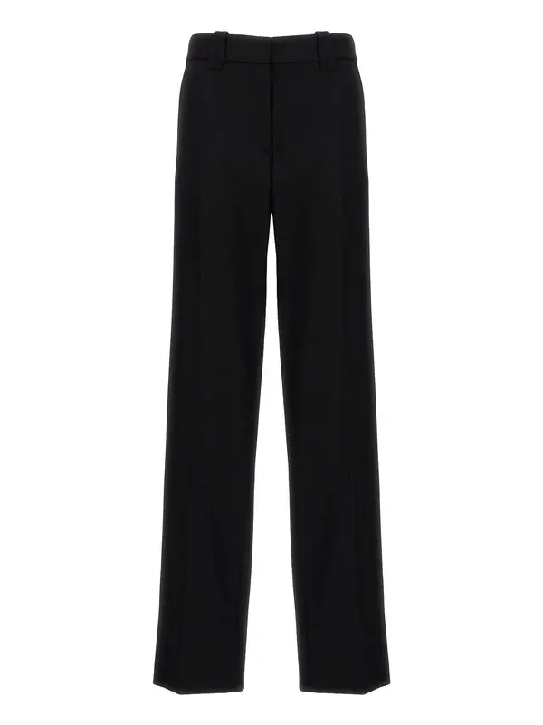 Rabanne Virgin Wool Tailored Trousers - Black