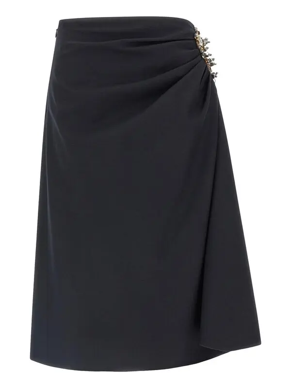 Dries Van Noten Sovora Midi Skirt - Blue