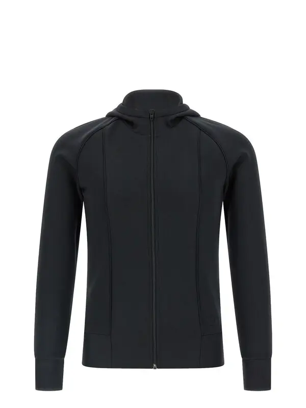 Valentino Garavani Technical Jersey Vlogo Signature Hoodie - Black
