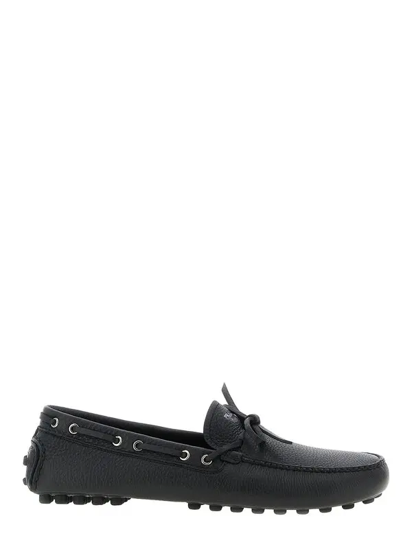 Prada Leather Loafers - Black