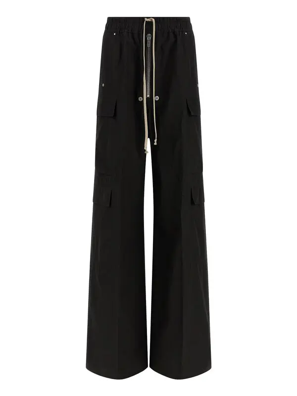 Rick Owens Cargobelas Cotton Pants - Black