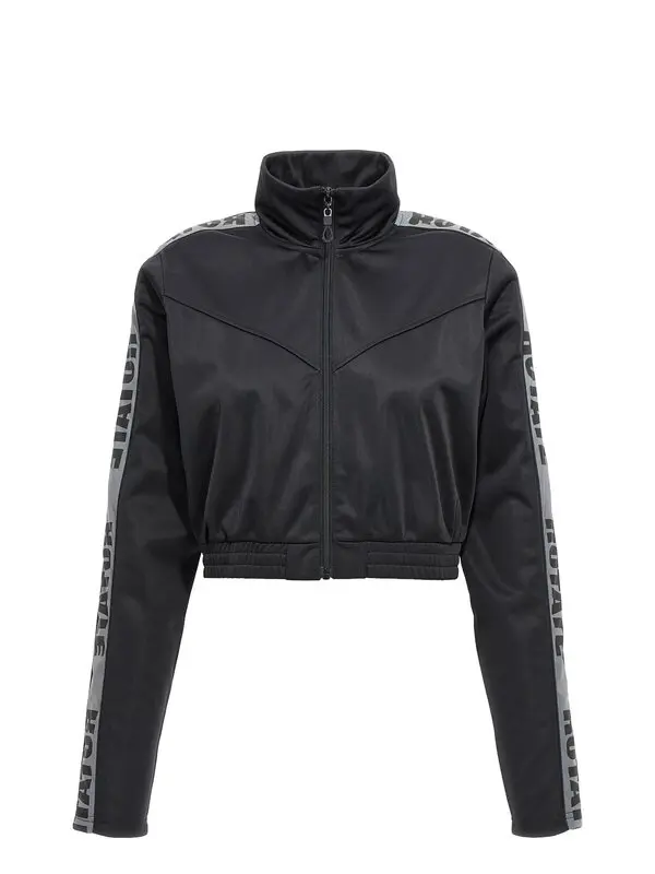 ROTATE BY BIRGER CHRISTENSEN Sunday Capsule Cropped Sweatshirt - Black
