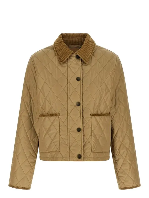 Burberry Tal' Light Quilted Nylon Jacket - Beige