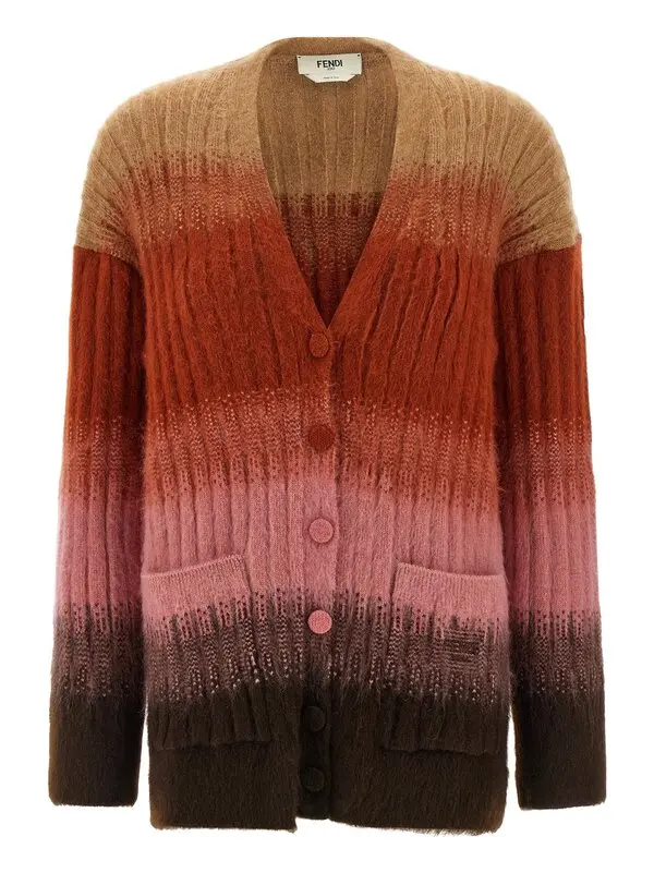 Fendi Vanisé Knit Cardigan - Multi