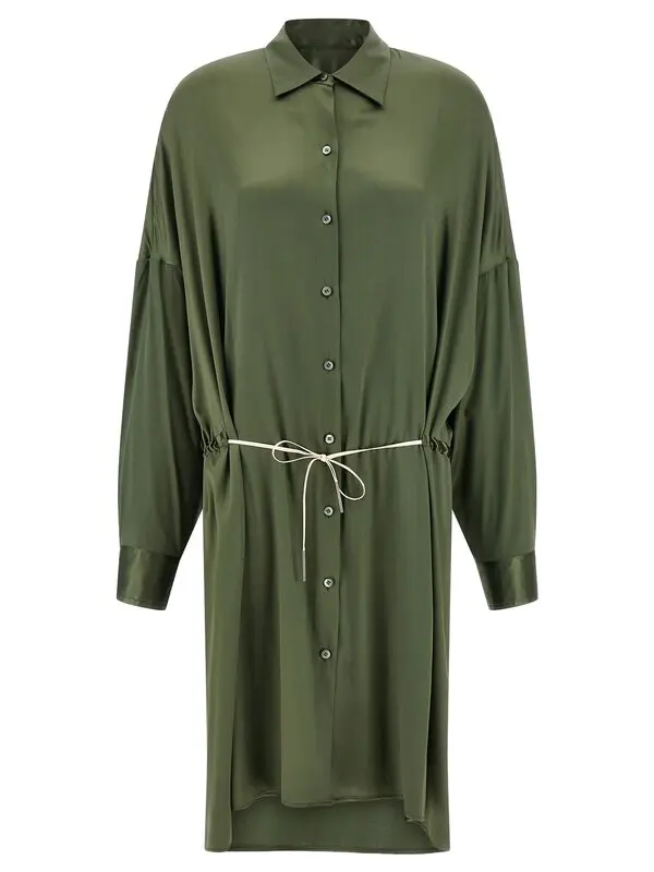 Dries Van Noten Dinidia Silk Satin Dress - Green
