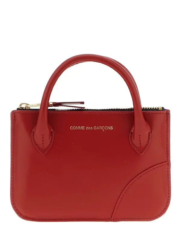 Comme Des Garçons Leather Coin Purse - Red