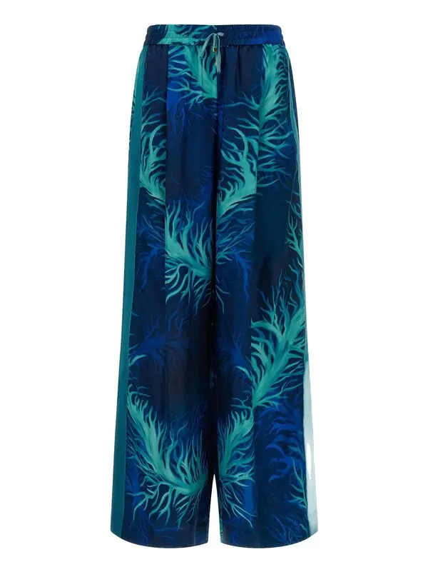 F.R.S FOR RESTLESS SLEEPERS Asteria Silk Twill Pants - Blue
