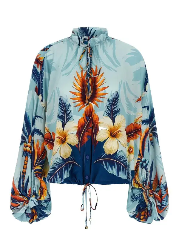 F.R.S FOR RESTLESS SLEEPERS Archilo Silk Shirt - Light Blue