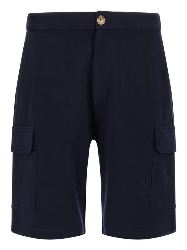 Brunello Cucinelli Cargo Bermuda Shorts - Blue