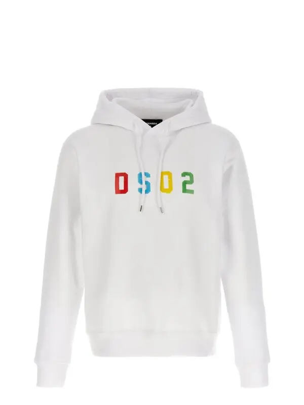 Dsquared2 Cool Fit Cotton Hoodie - White