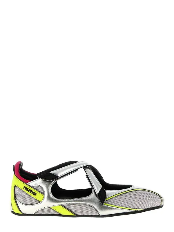 Attico Floor 01 Ballet Flats - Silver