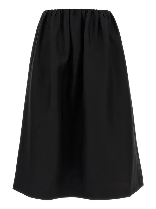 TOTEME Gathered Evening Midi Skirt - Black