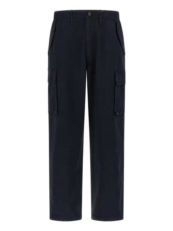 Burberry Heavy Cotton Cargo Trousers - Blue