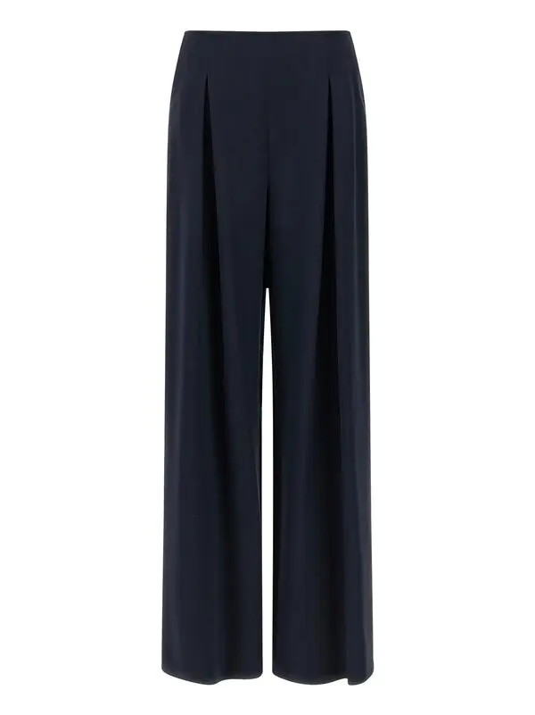 Max Mara Mxppalude Silk Trousers - Blue