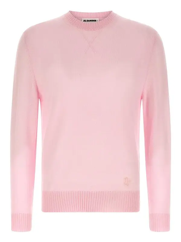 JIL SANDER Logo Embroidery Sweater - Pink
