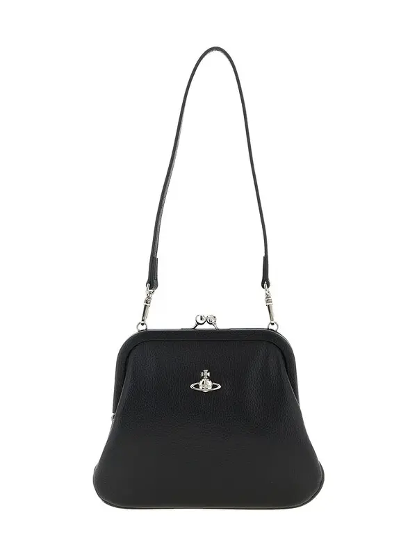 VIVIENNE WESTWOOD Polyurethane Vivienne Clutch - Black