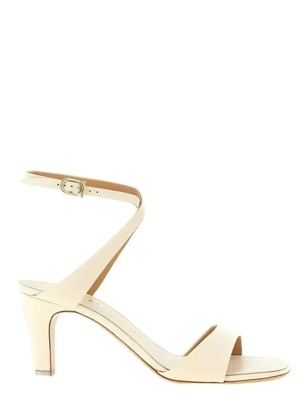 FERRAGAMO Teresy Leather Sandals - Beige