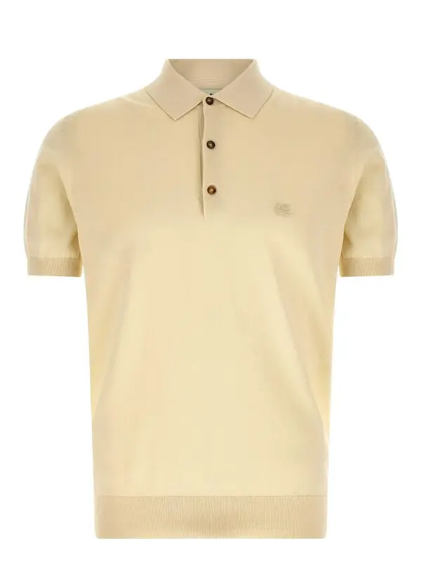 Etro Pegaso' Polo Shirt - Beige