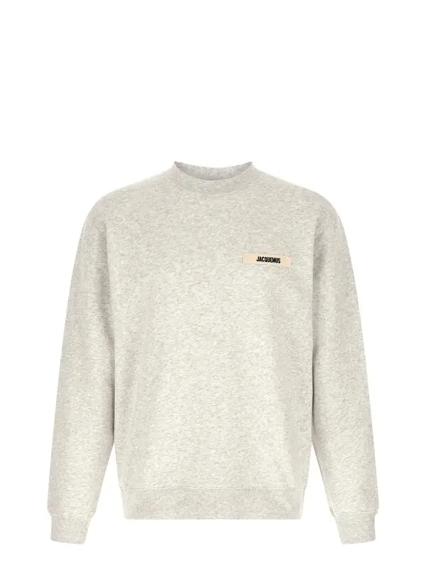 Jacquemus Le Gros Grain Cotton Sweatshirt - Gray