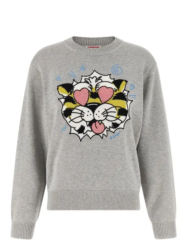 Kenzo Wild Tiger Sweater - Gray