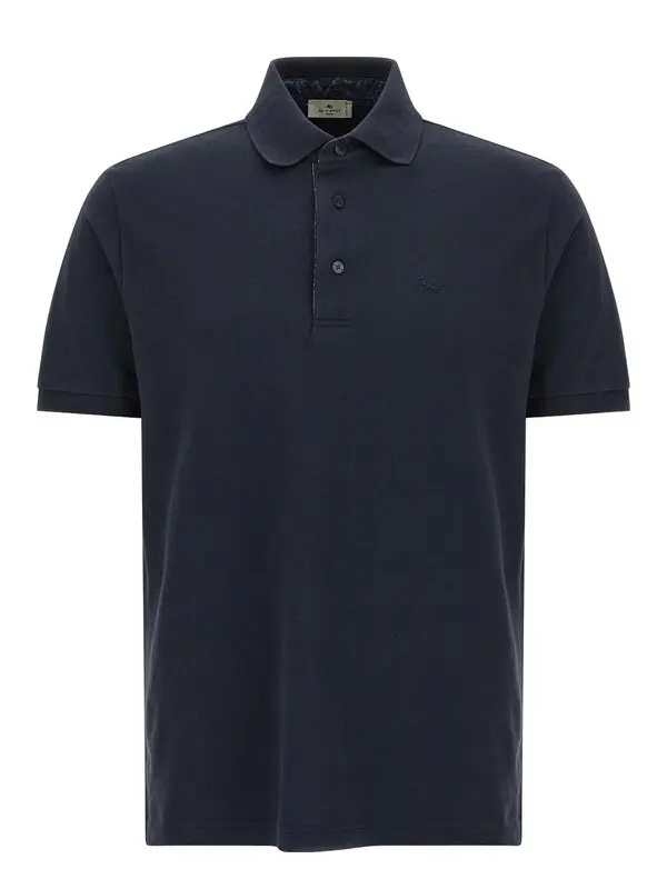 Etro Pegaso' Polo Shirt - Blue