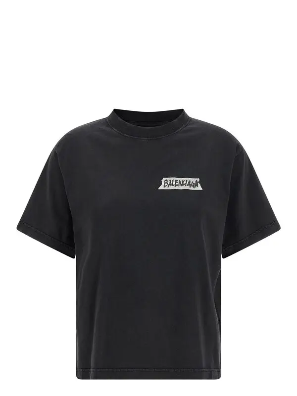 Balenciaga Masking Tape Jersey T-shirt - Black