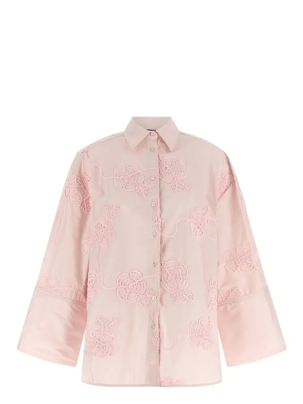 ROTATE BY BIRGER CHRISTENSEN Floral Embroidery Shirt - Pink
