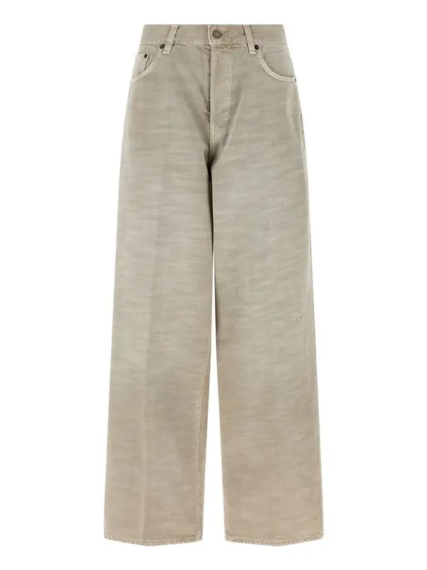 HAIKURE Bethany Bull Cotton Denim Jeans - Gray