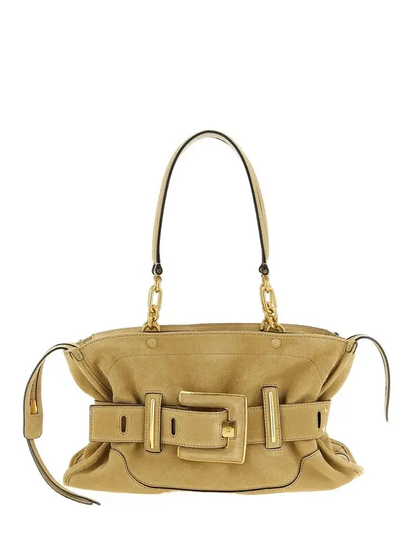 Balmain Anthem Shoulder Bag - Beige