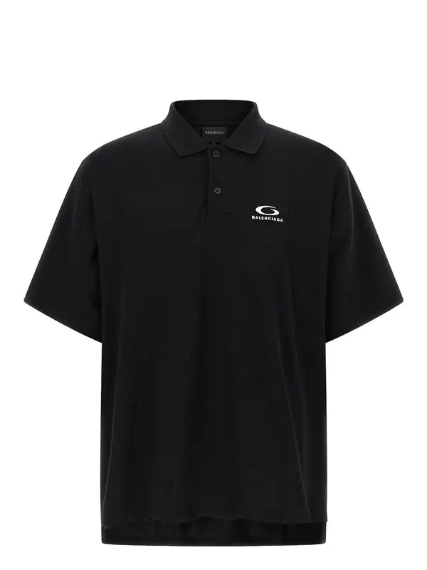 Balenciaga Laurel Classic' Polo Shirt - Black