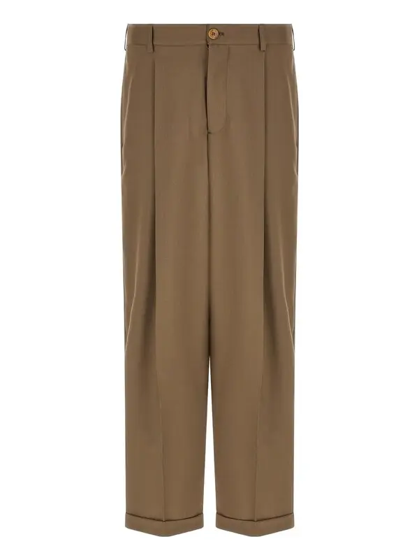 Marni Cool Wool Trousers - Beige